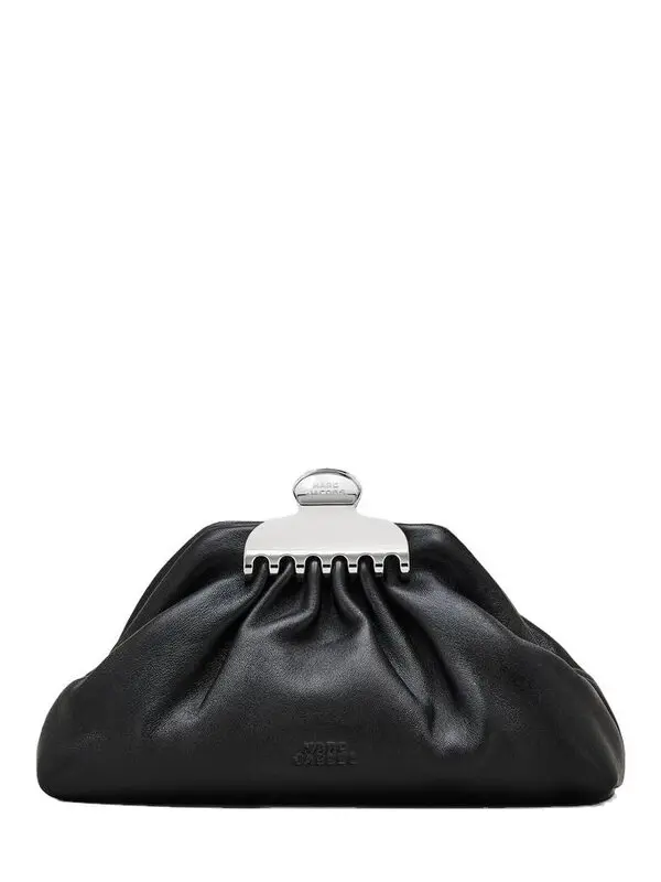 Marc Jacobs Gathered Leather Tote - Black