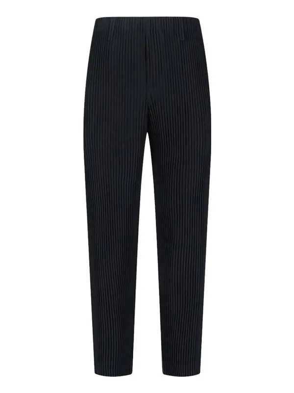 HOMME PLISSÃ ISSEY MIYAKE Pleated Relaxed-fit Pants - Black