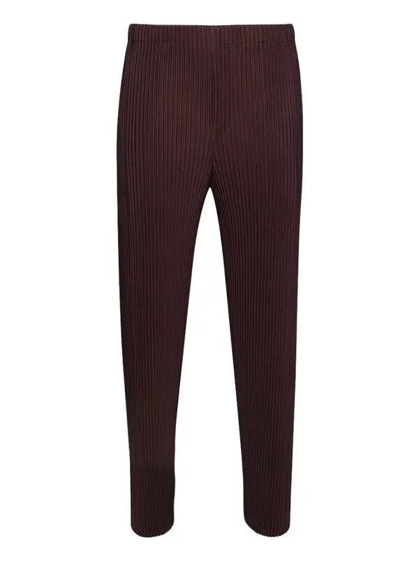 HOMME PLISSÃ ISSEY MIYAKE Pleated Relaxed-fit Pants - Purple