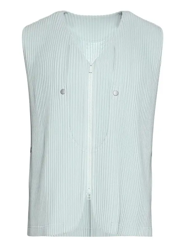 HOMME PLISSÃ ISSEY MIYAKE Pleated Vest - Blue