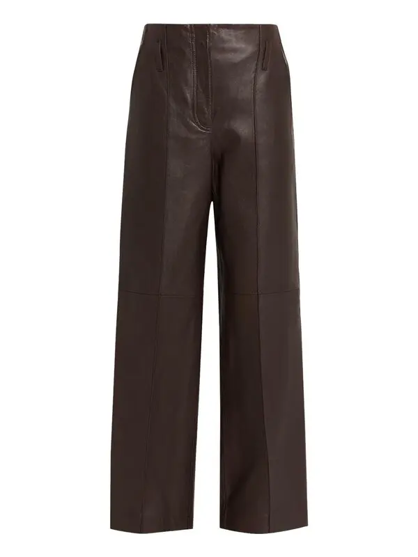 A.L.C. Liam Leather Pants - Bordeaux