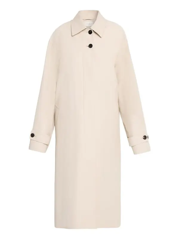 THE ROW Lolana Single-breasted Trench Coat - Porcelain