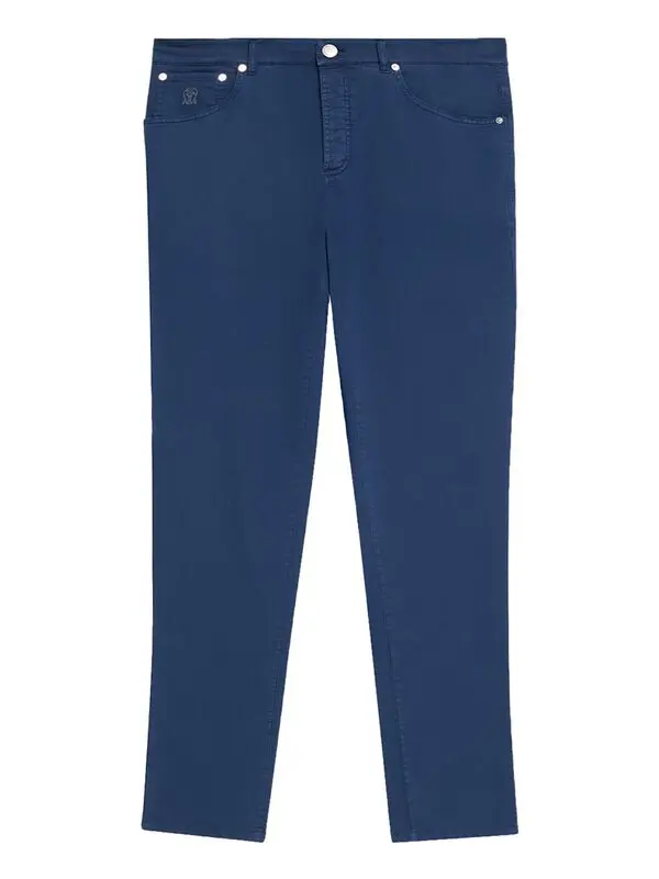 Brunello Cucinelli Italian-fit Five-pocket Denim Pants - Blue