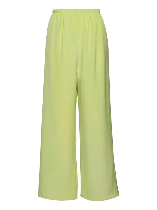 PETER COHEN Elasticated Waistband Trousers - Green