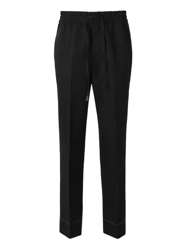 Brioni Straight Casual Trousers - Black