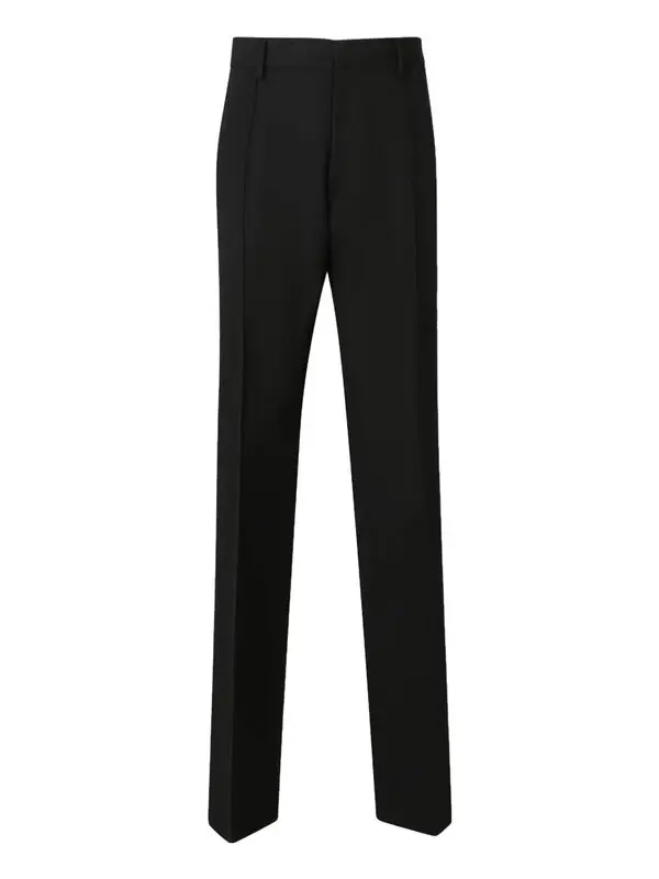 Dsquared2 Straight Wool Trousers - Black