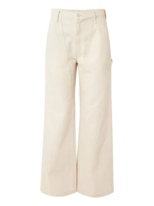 MOTHER The Chisel Sneak High-rise Straight-leg Jeans - Neutrals