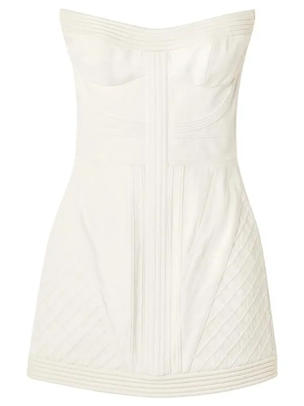 Zimmermann Rebellion Strapless Cotton Mini Dress - Ivory