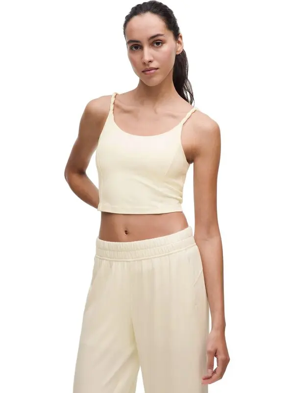 Lululemon Align™ Twist-strap Cropped Tank Top - Coconut Ivory