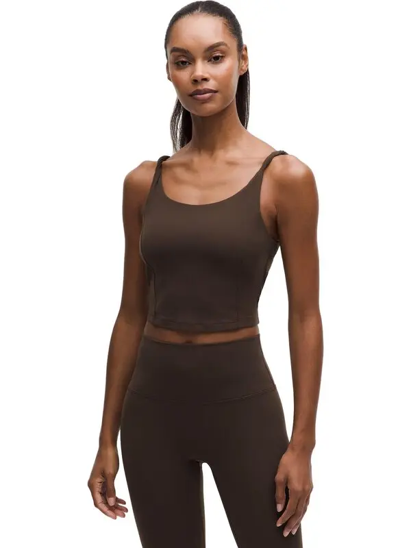 Lululemon Align™ Twist-strap Cropped Tank Top - Walnut Crunch