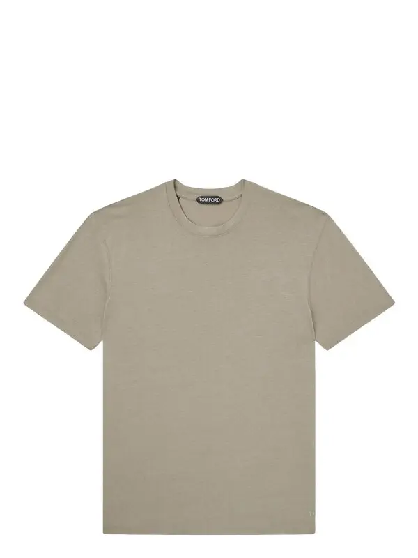TOM FORD Lyocell And Cotton-blend T-shirt - Green