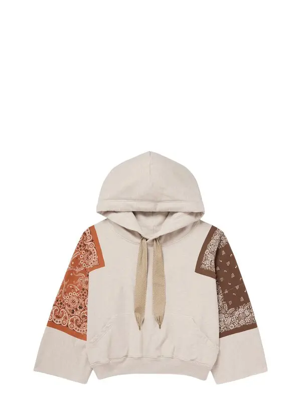 Kapital Bandana-print Cotton-jersey Hoodie - Neutrals
