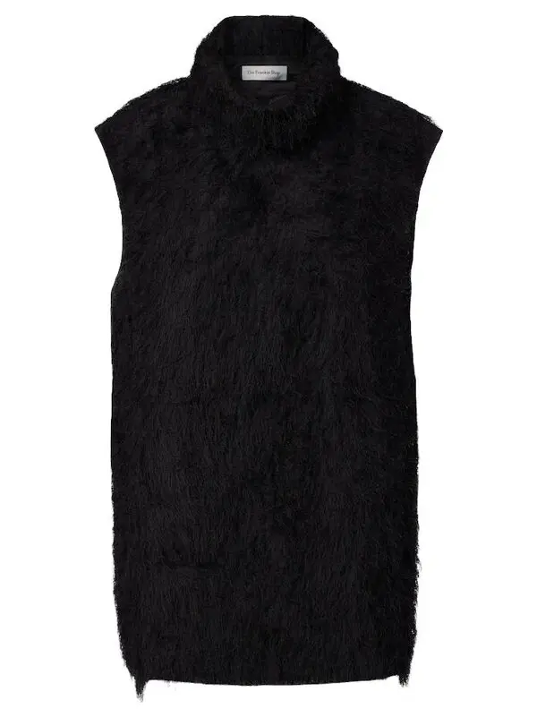 THE FRANKIE SHOP Lancy Fringed Mini Dress - Black