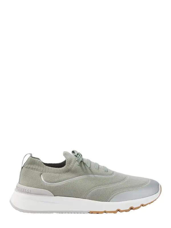Brunello Cucinelli Knitted Sneakers - Green