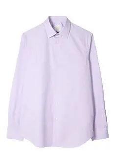 Paul Smith Tailored-fit Pale Lilac Cotton-poplin Shirt - Purple