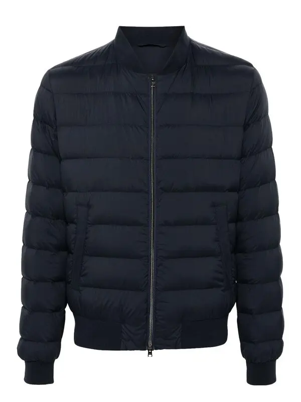 Herno L'aviatore Short Down Jacket - Blue