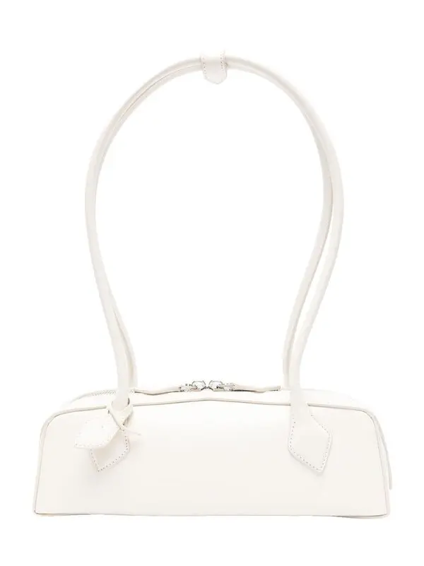 Alaïa Le Teckel Small Leather Shoulder Bag - White