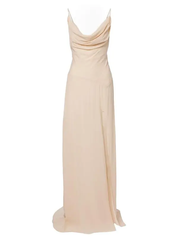 Blumarine Georgette Maxi Dress - Pink