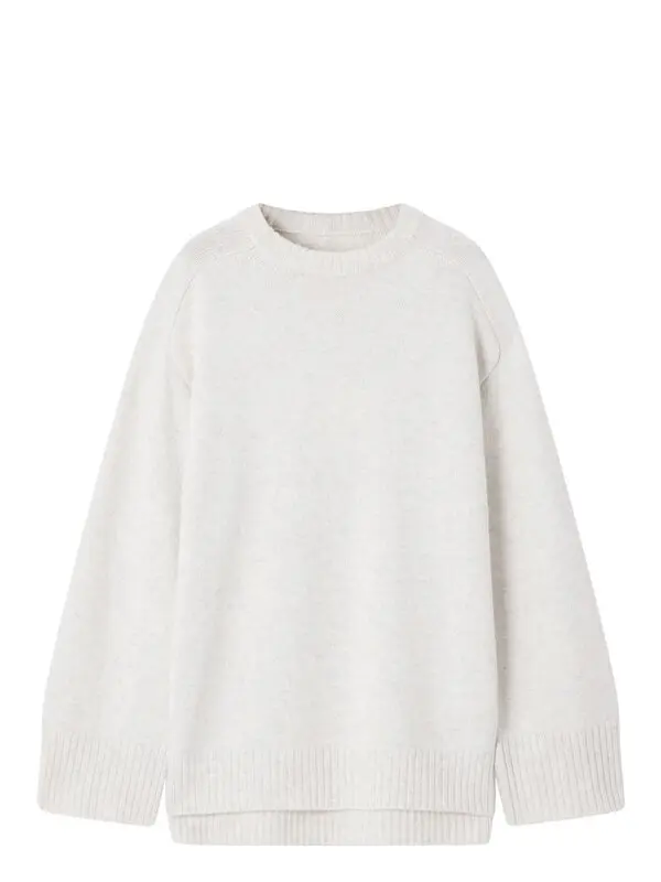 Loulou De Saison Safi Wool And Cashmere-blend Sweater - Neutrals
