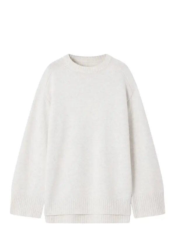 Loulou De Saison Safi Wool And Cashmere-blend Sweater - Off-white