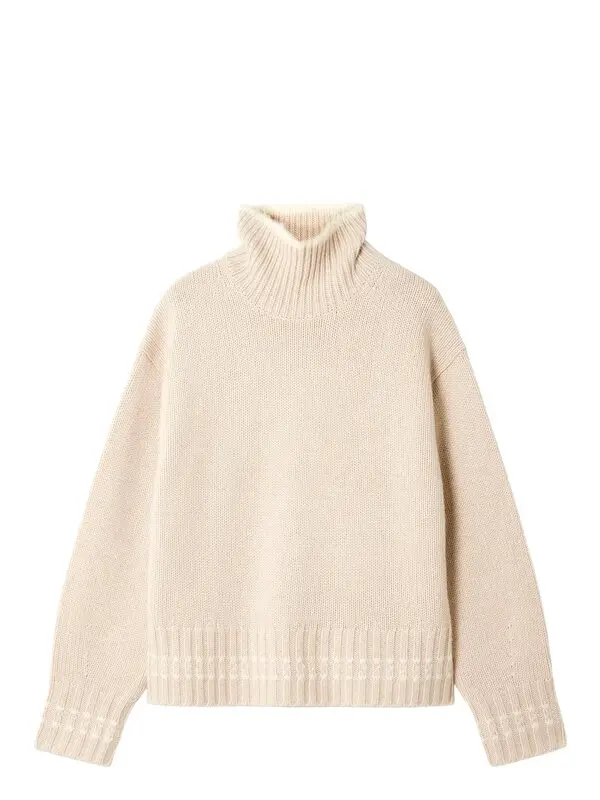 Guest In Residence Cashmere Turtleneck Sweater - Neutrals