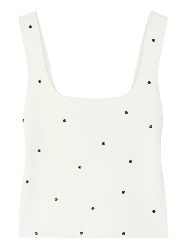 Altuzarra Baz Crystal-embellished Tank - Neutrals
