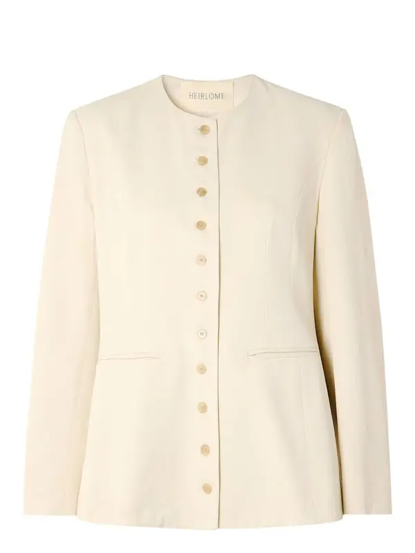 HEIRLOME Catalina Twill Blazer - Off-white