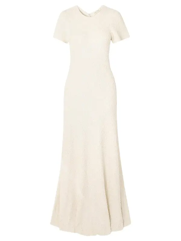 HEIRLOME Julia Bouclé Maxi Dress - Neutrals