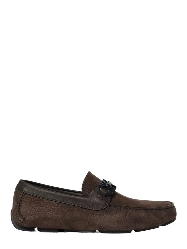 FERRAGAMO Suede Loafers - Brown