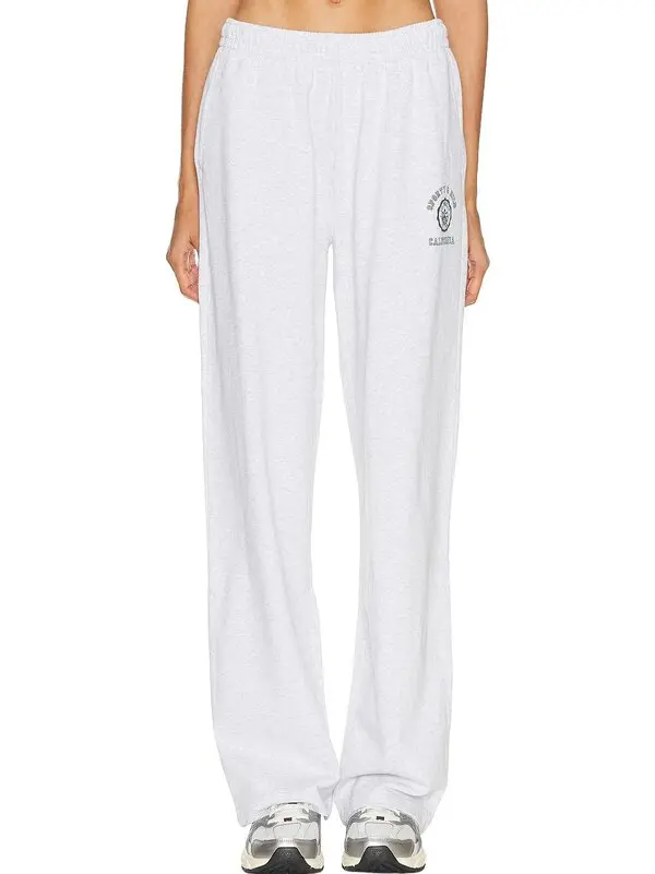 SPORTY & RICH California Emblem Wide Sweatpant - Heather Gray