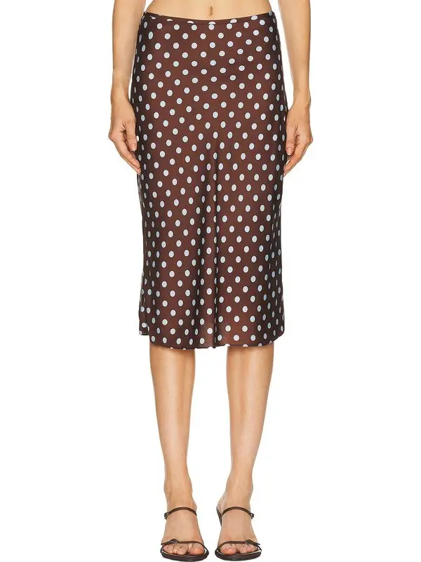 Posse Leo Skirt - Chocolate Polka Dot