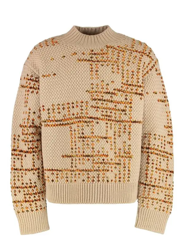 Dries Van Noten Crew Neck Sweater - Beige