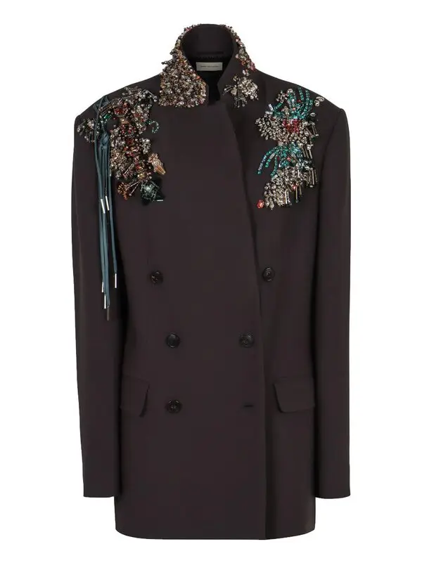 Dries Van Noten Double-breasted Jacket - Black