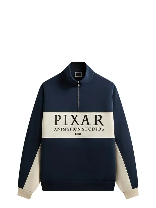Kith X Disney For Pixar Animation Nelson Quarter Zip - Black