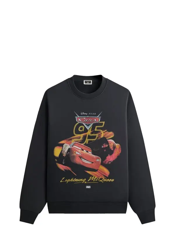 Kith X Disney Pixar Lightning Mcqueen Crewneck - Black