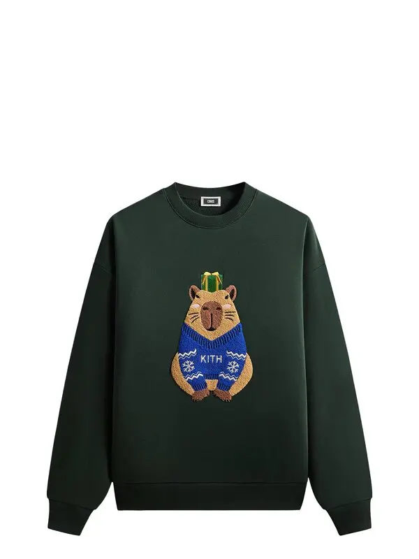Kith Kithmas Capybara Nelson Crewneck - Green