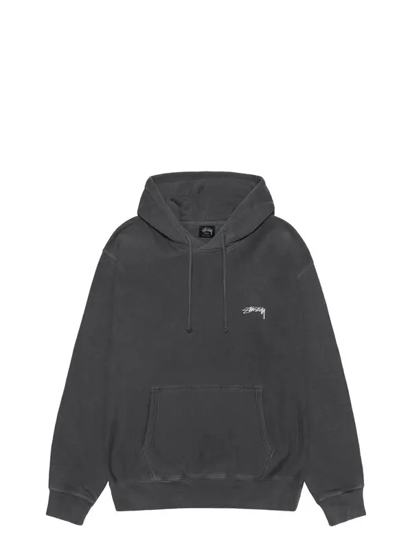 StÜssy Smooth Stock Pigment Dyed Hoodie - Black