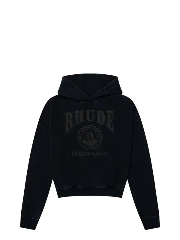Rhude Cropped Desert Valley Hoodie - Tan