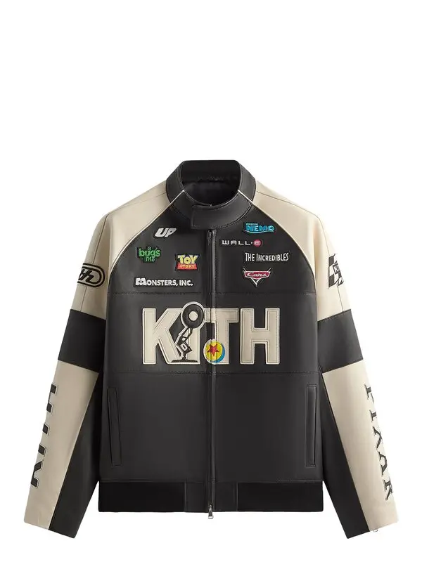 Kith X Disney X Pixar Dejan Leather Jacket - Black