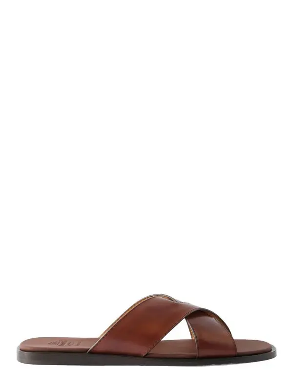 Church's Ockley Leather Slides - Brown