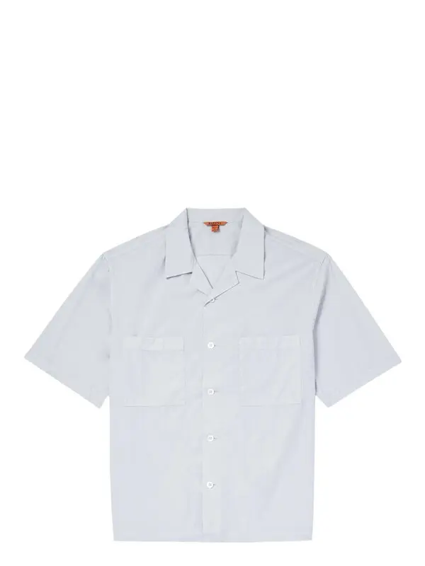 Barena Venezia Solana Camp-collar Cotton-poplin Shirt - Gray