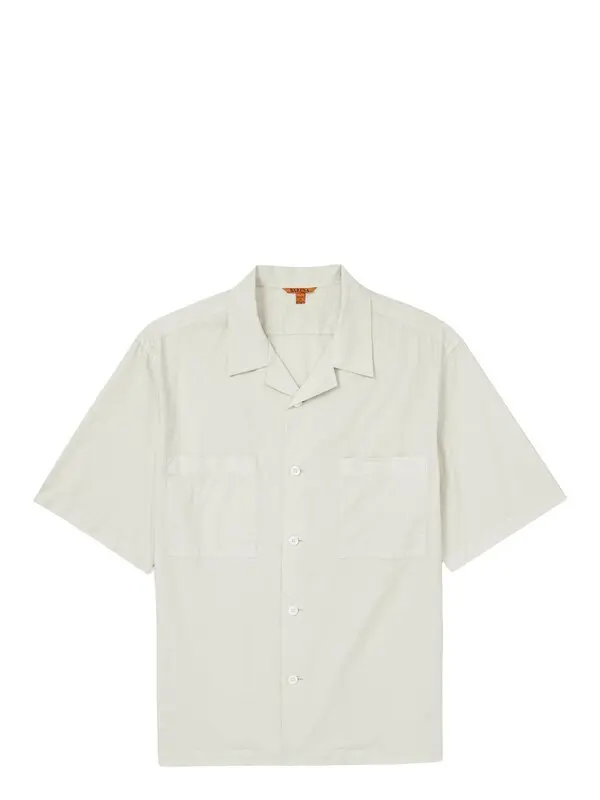 Barena Venezia Solana Camp-collar Cotton-poplin Shirt - Neutrals