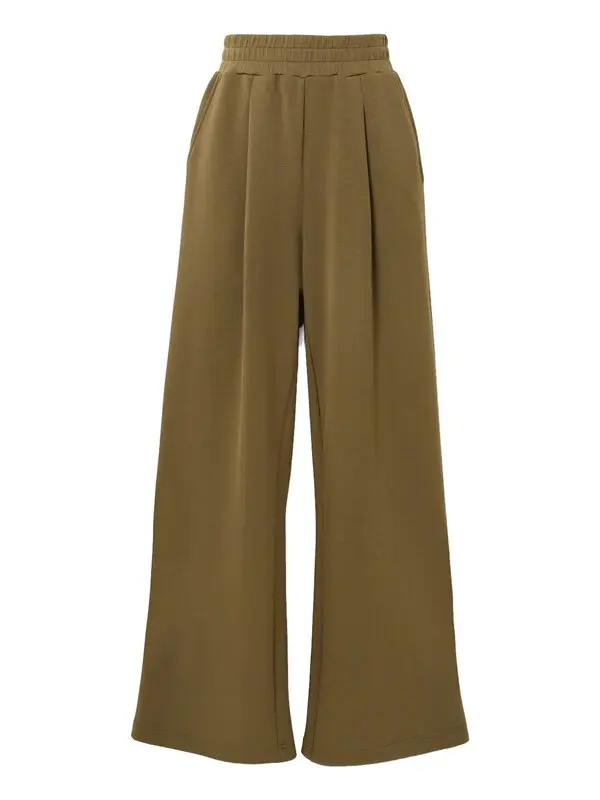 Varley The Extra Wide Leg Doublesoft Wide-leg Pants - Army Green