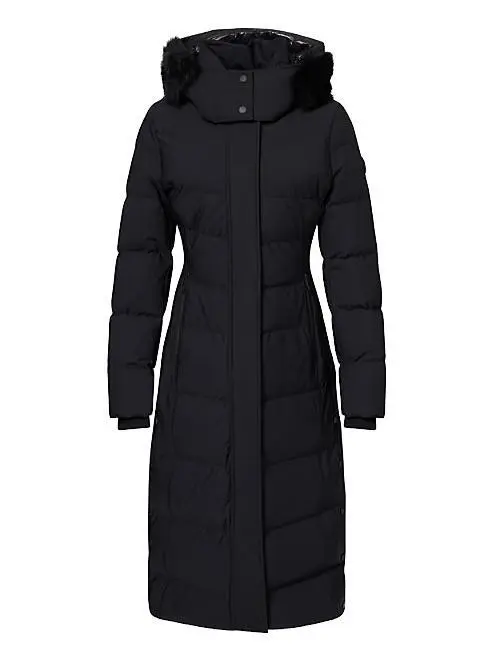 Moose Knuckles Jocada Detachable Hood Padded Parka Coat - Blk W/blk Sh