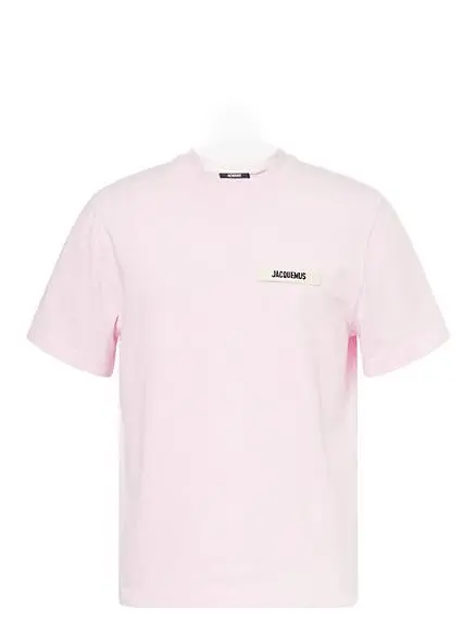 Jacquemus Le T-shirt Logo-tab Cotton T-shirt - Pink 2