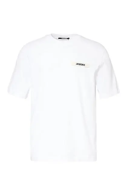 Jacquemus Le T-shirt Logo-tab Cotton T-shirt - White