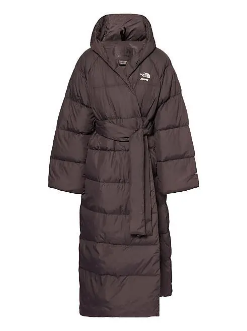 The North Face X Skims Nuptse Belted Shell-down Parka - Phoenix