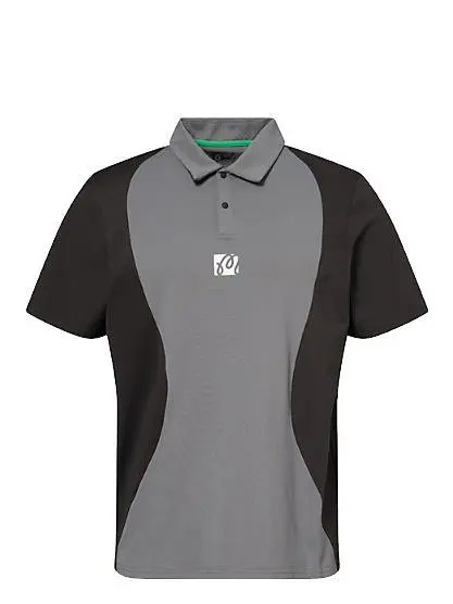 MALBON Performance Monogram-print Stretch-woven Piqué Polo Shirt - Black