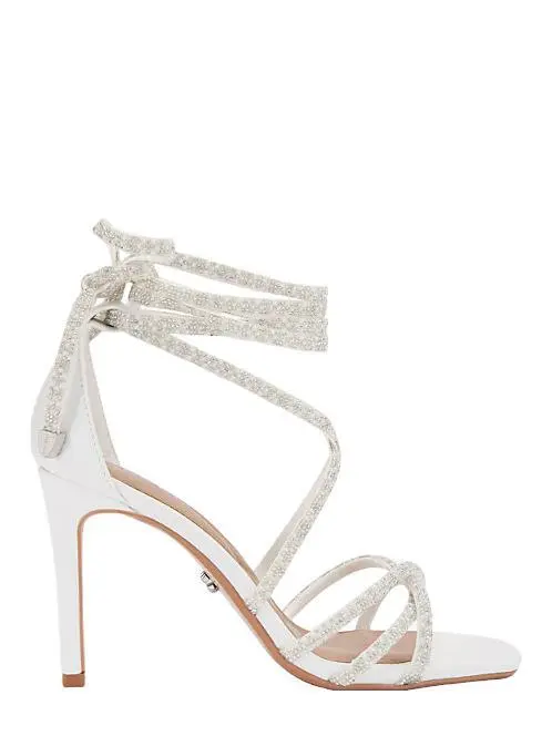 Carvela Paparazzi Tie Heeled Sandals - White