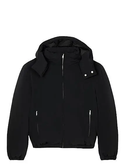 Sandro Relaxed-fit Hooded Puffer Jacket - Black